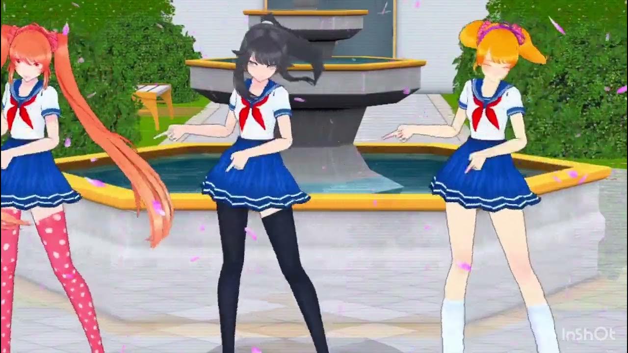 MMD Ayano/Raibaru/Osana Poke dance - YouTube