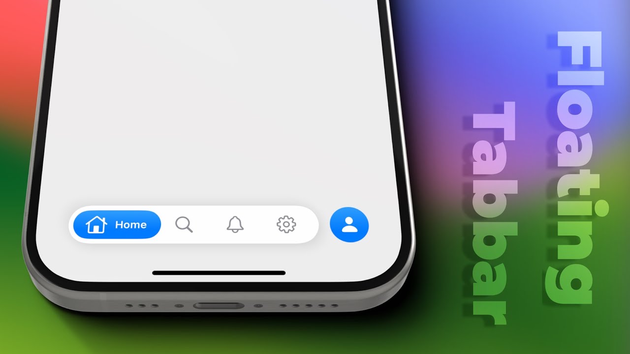 Floating Tab Bar - iOS 17 & 18 - YouTube