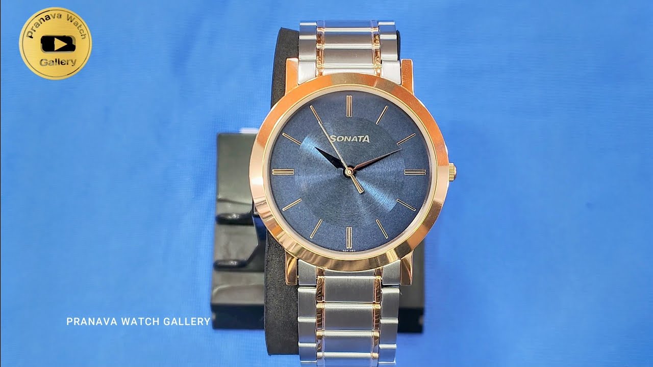 Sonata Men's Watch 77108KM02 #pranavawatchgallery - YouTube