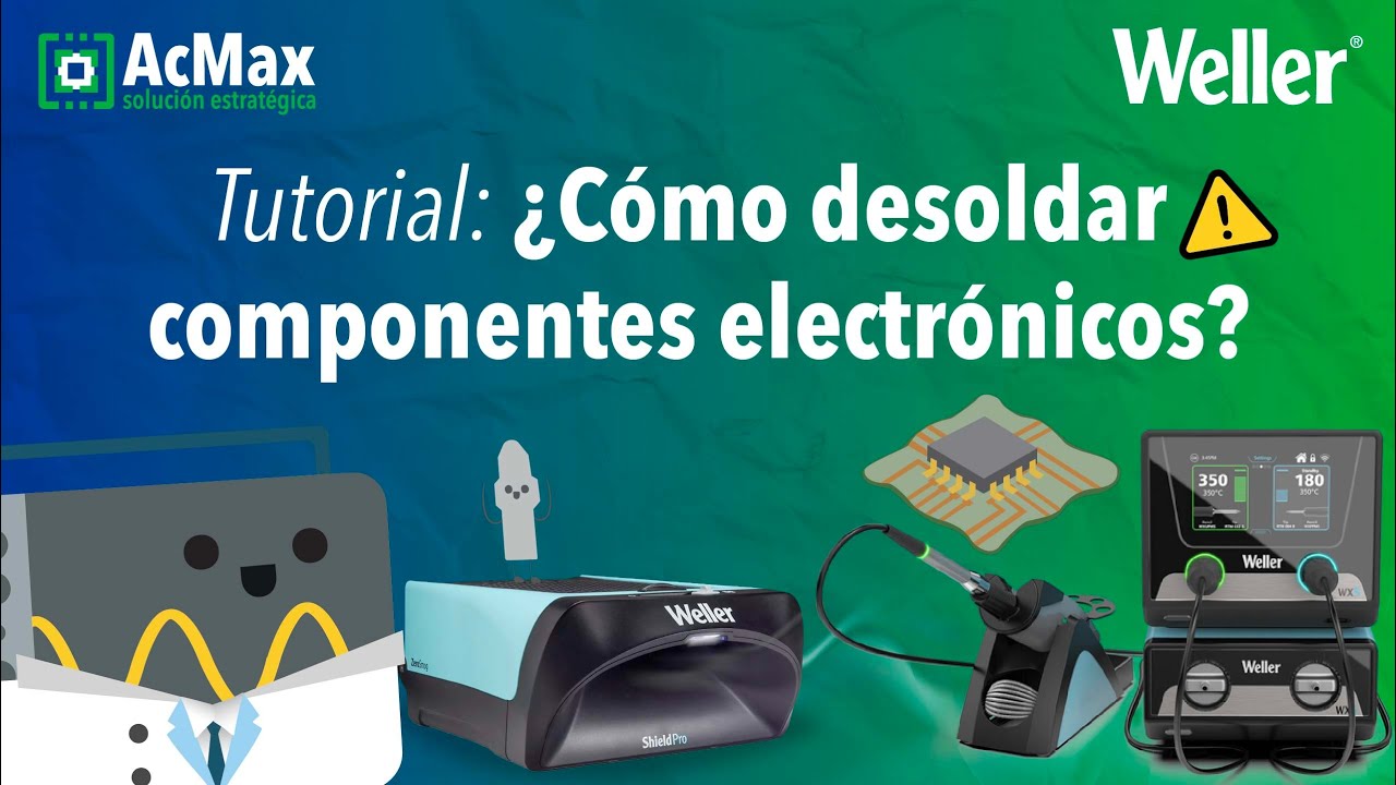 Tutorial ¿Cómo desoldar componentes electrónicos? - YouTube