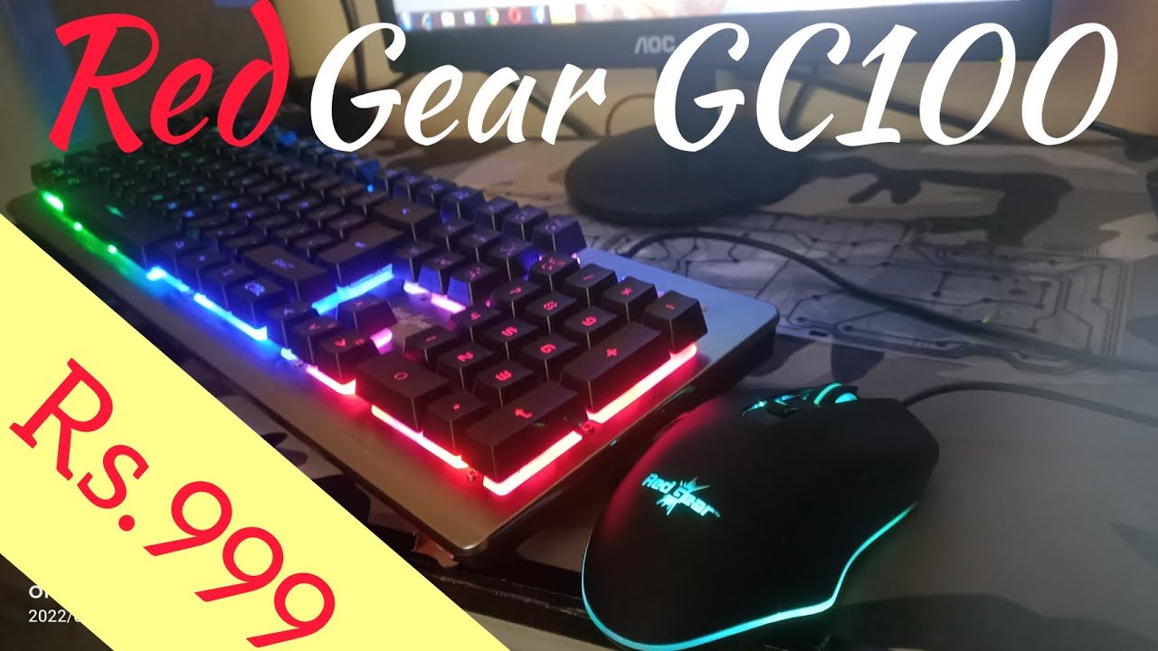 Best gaming Keyboard and Muse Combo -Unboxing & Review // RedGear GC100 ...