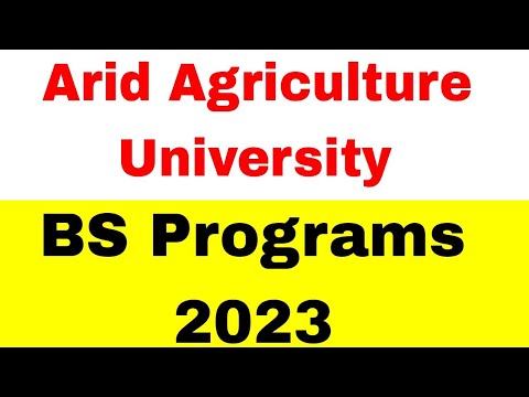 Arid Agriculture University Rawalpindi Admissions Open BS Programs 2023 ...