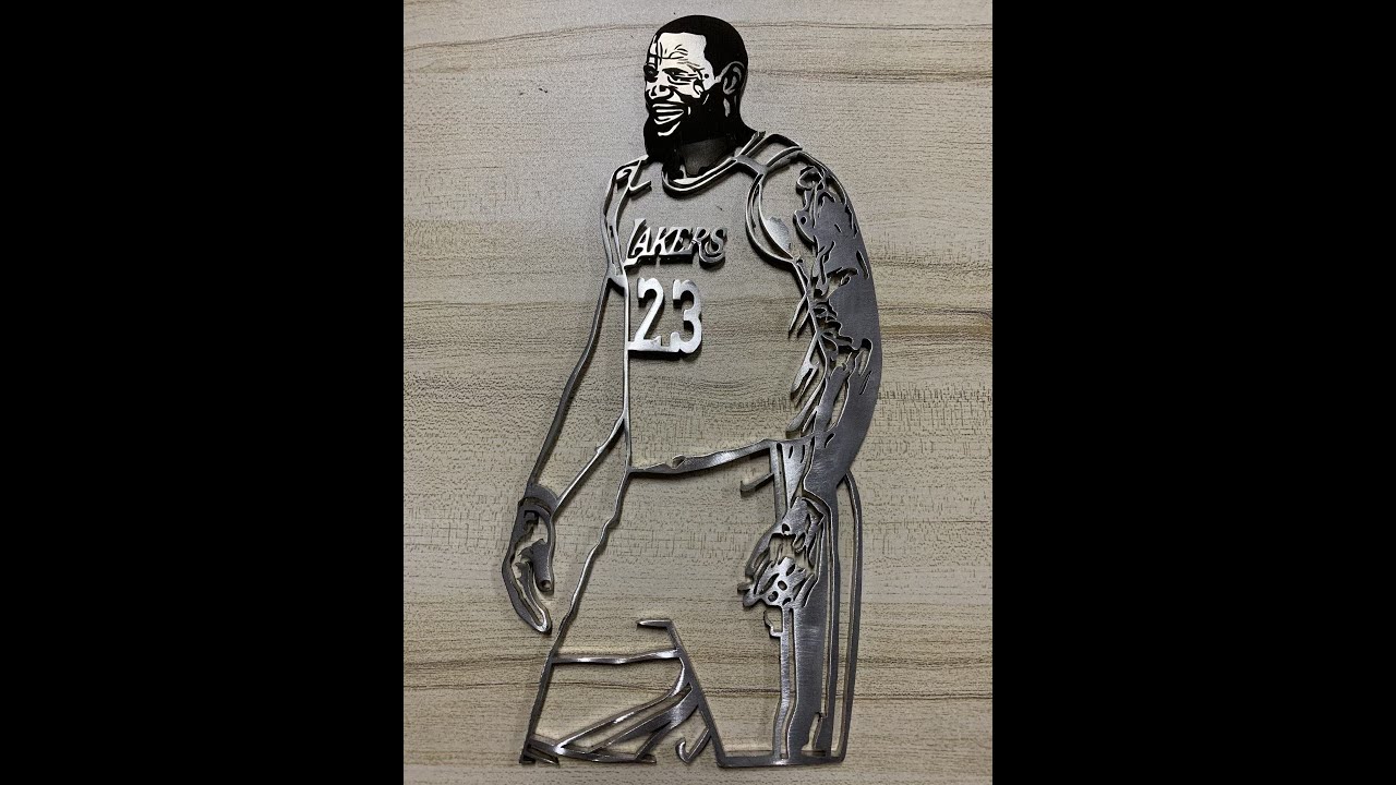 Primalaser Cut Lebron James shape as Fan by 2kw cnc fiber laser cutting ...