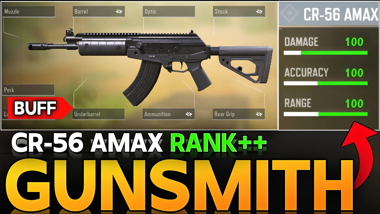 CR-56 AMAX BEST GUNSMITH IN CALL OF DUTY MOBILE | COD MOBILE BROKEN ...
