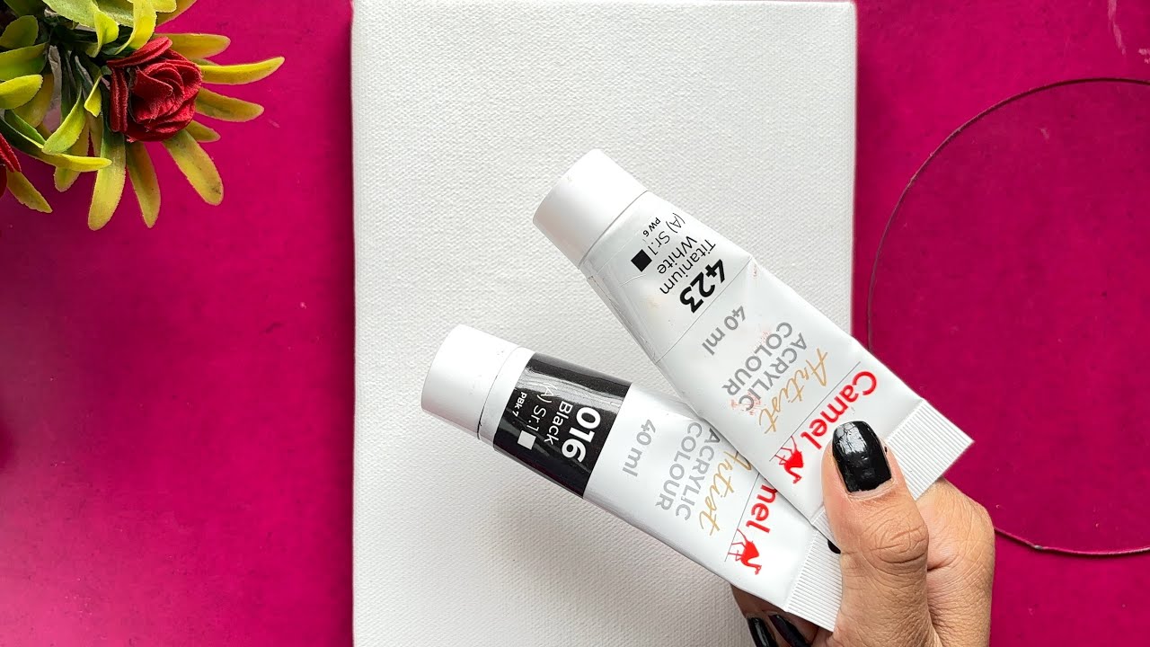 Playing with only two colors 🫣 | Wait for the outcome | Acrylic ...