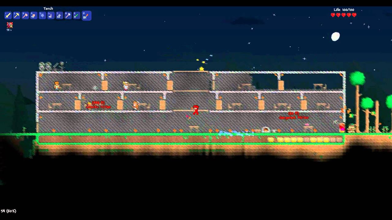 Lets play terraria episode 6: running 2 the edge of the world - YouTube