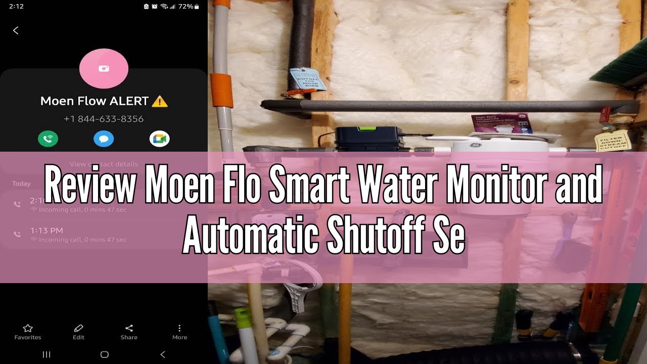 Review Moen Flo Smart Water Monitor and Automatic Shutoff Sensor, Wi-Fi ...