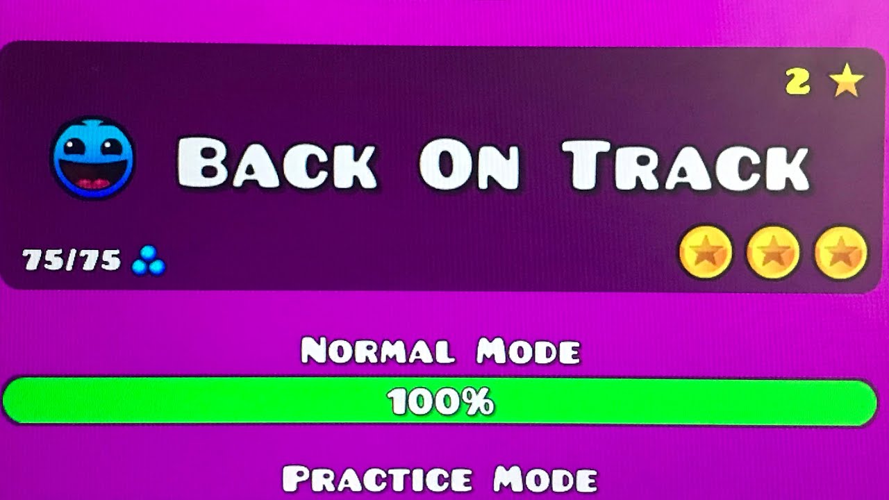 Back on Track 100% todas las coins y en un intento - YouTube