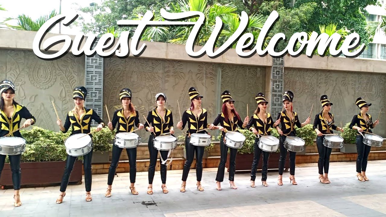 Guest Welcome Drum Band - #SmileandSoul - YouTube