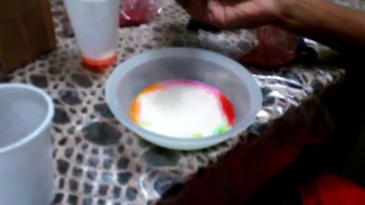 experimento muy facil leche colorante y lavaplatos /manuel - YouTube