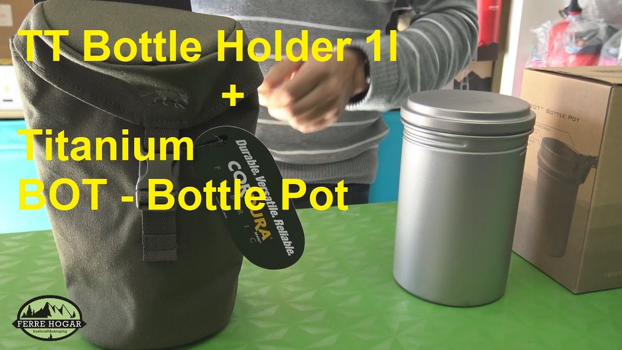 TT Bottle Holder 1l + Titanium BOT - Bottle Pot - YouTube