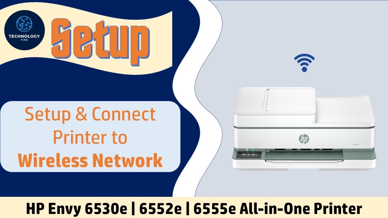 HP Envy 6552e 6555e 6530e All In One printer series HP Smart Setup ...