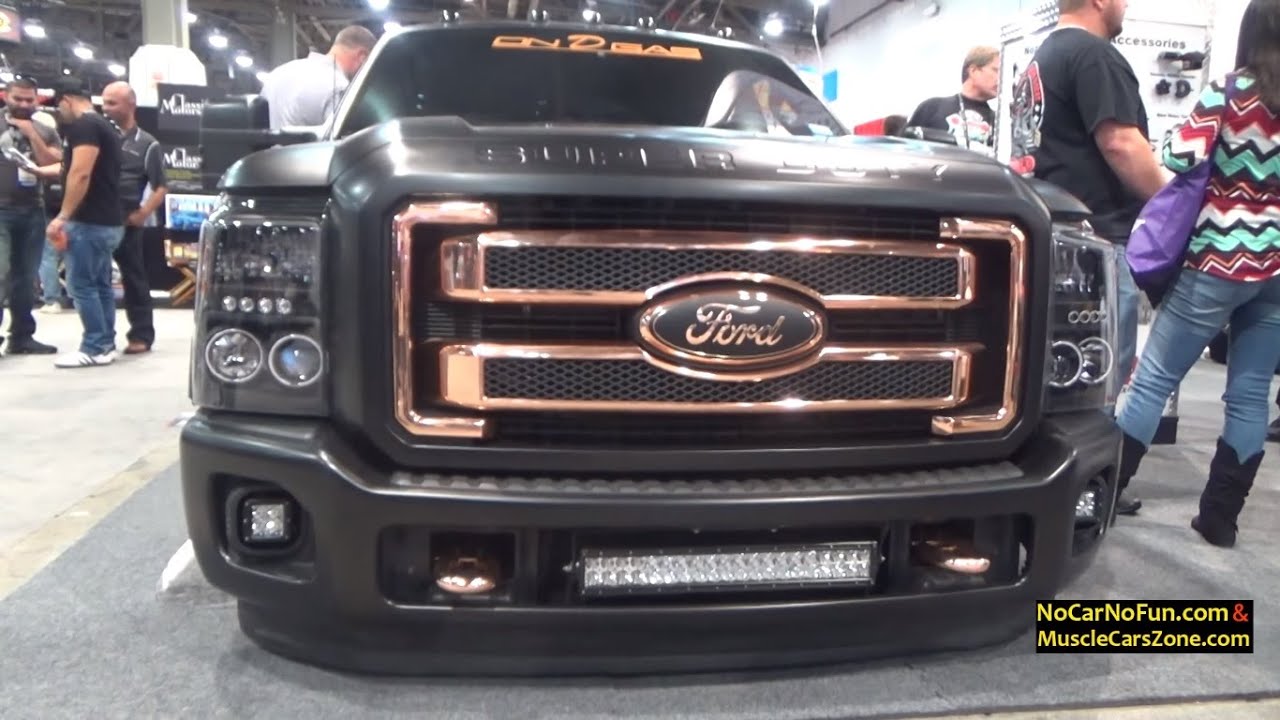 Custom Ford F 350 Super Duty XLT Copper Dully Bagged with Chrome Rings ...