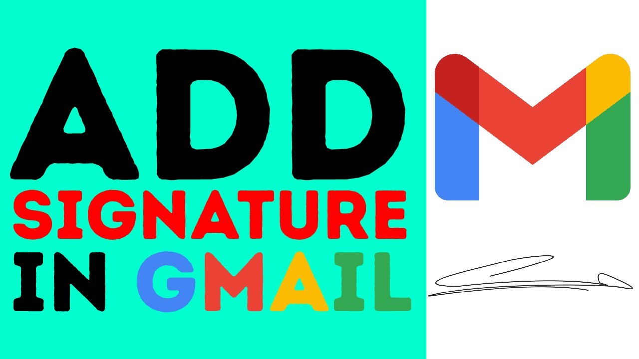 How To Add Signature In Gmail YouTube How To Add Signature In Gmail YouTube