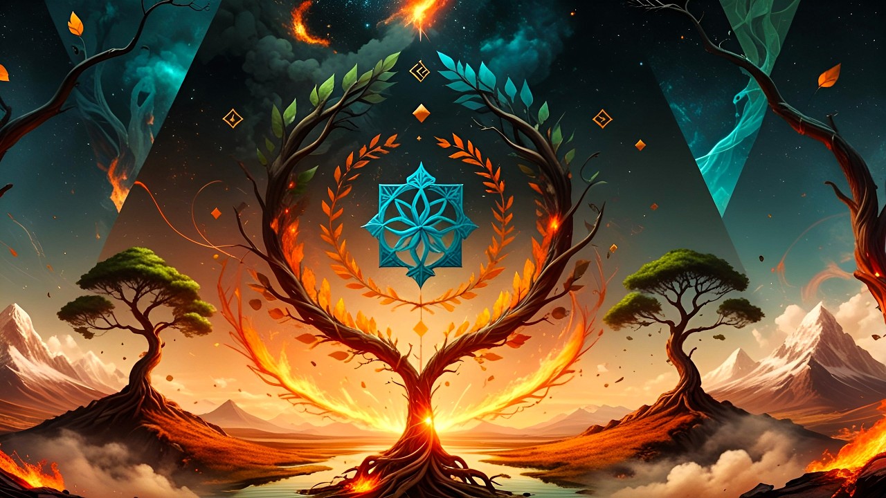 Elemental Dance: Wind, Fire an Earth | Trippy, Psytrance, AI animation ...