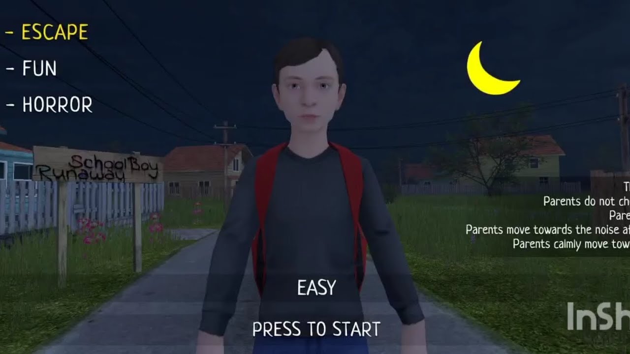 Schoolboy runaway android hindi gameplay night mode - YouTube