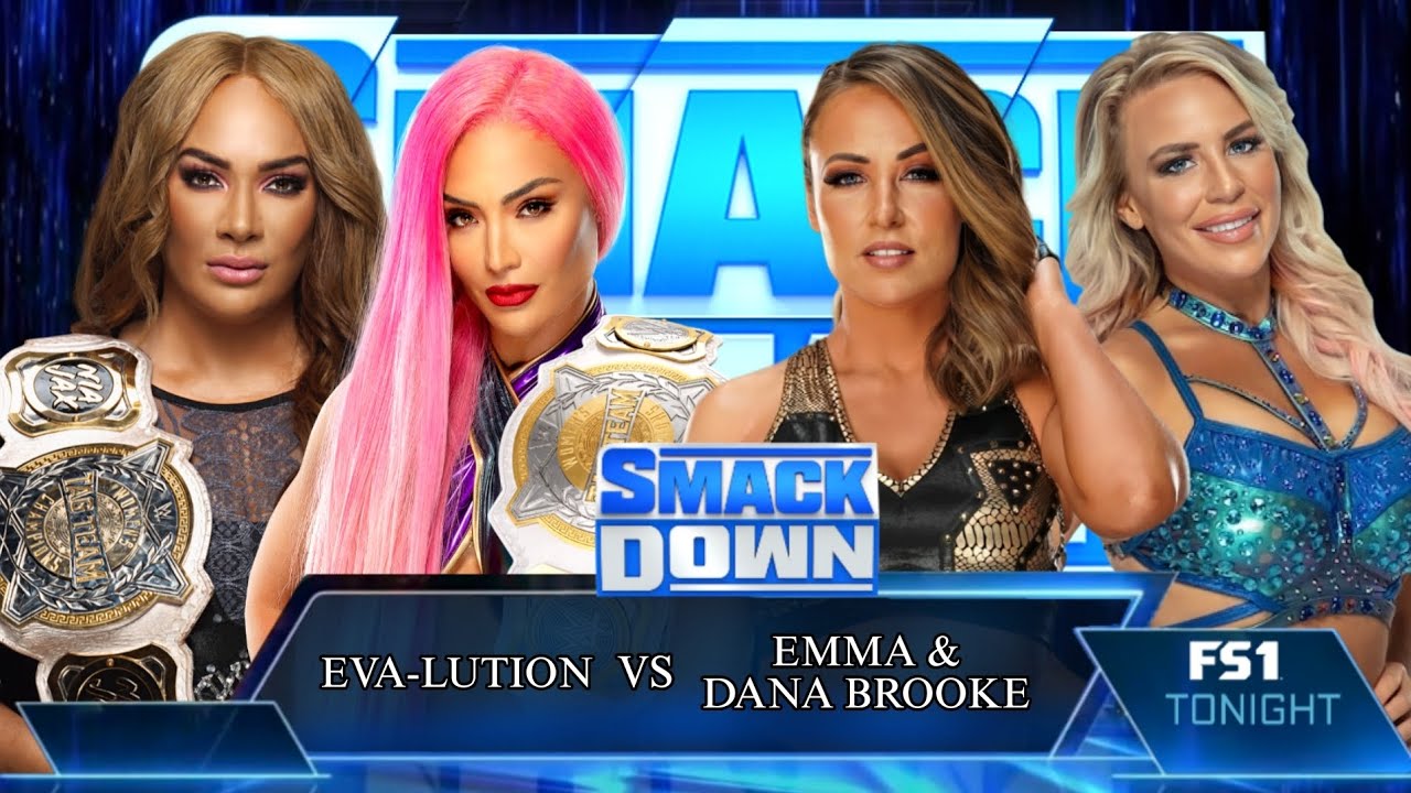 SMACKDOWN: Eva-Lution vs. Emma & Dana Brooke [Non-Title Match] - YouTube