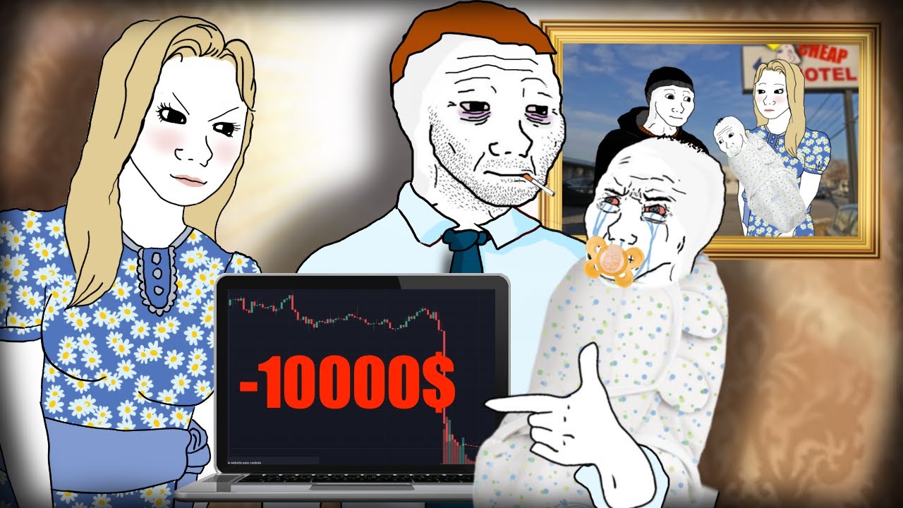 WOJAK DOOMER TRIES OPTION TRADING TO SUPPORT HIS FAMILY - YouTube