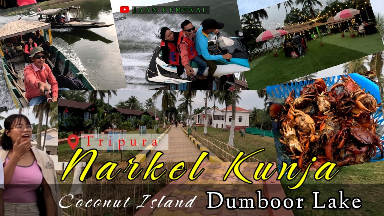 Trip To Dumboor Lake Tripura, Narkel Kunja/Coconut Island #travelvlog # ...