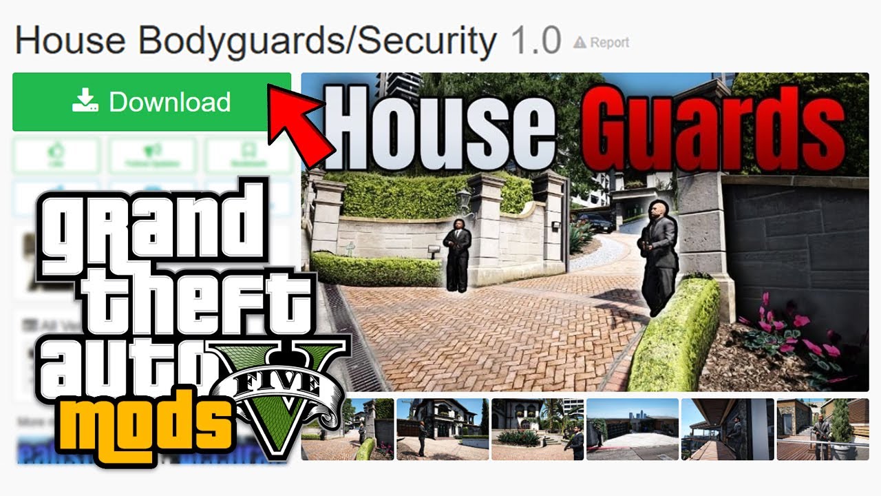 How to Install House Bodyguards/Security | GTA 5 MODS - YouTube