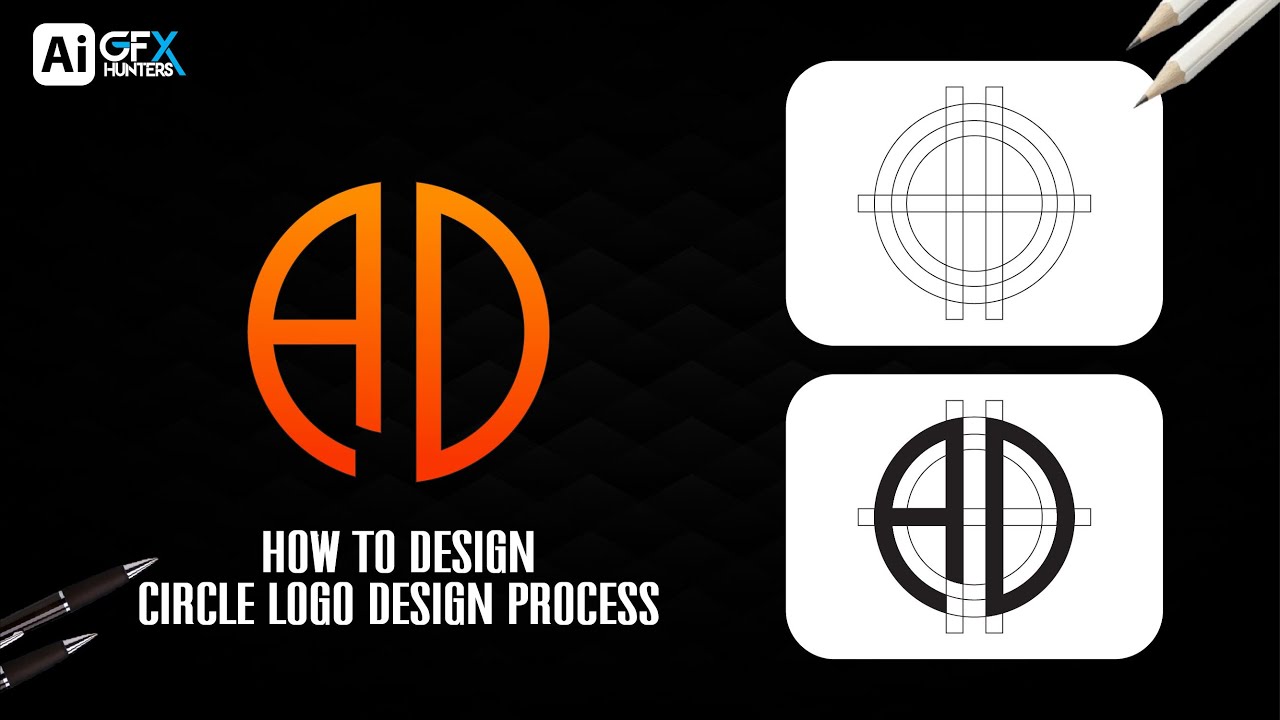 🔥 "Design Stunning Circular Grid Monogram Logos in Adobe Illustrator ...