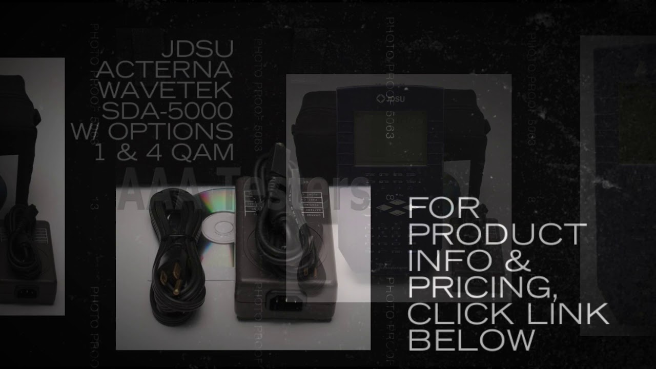 JDSU Acterna Wavetek SDA-5000 w/ Options 1 & 4 QAM - YouTube