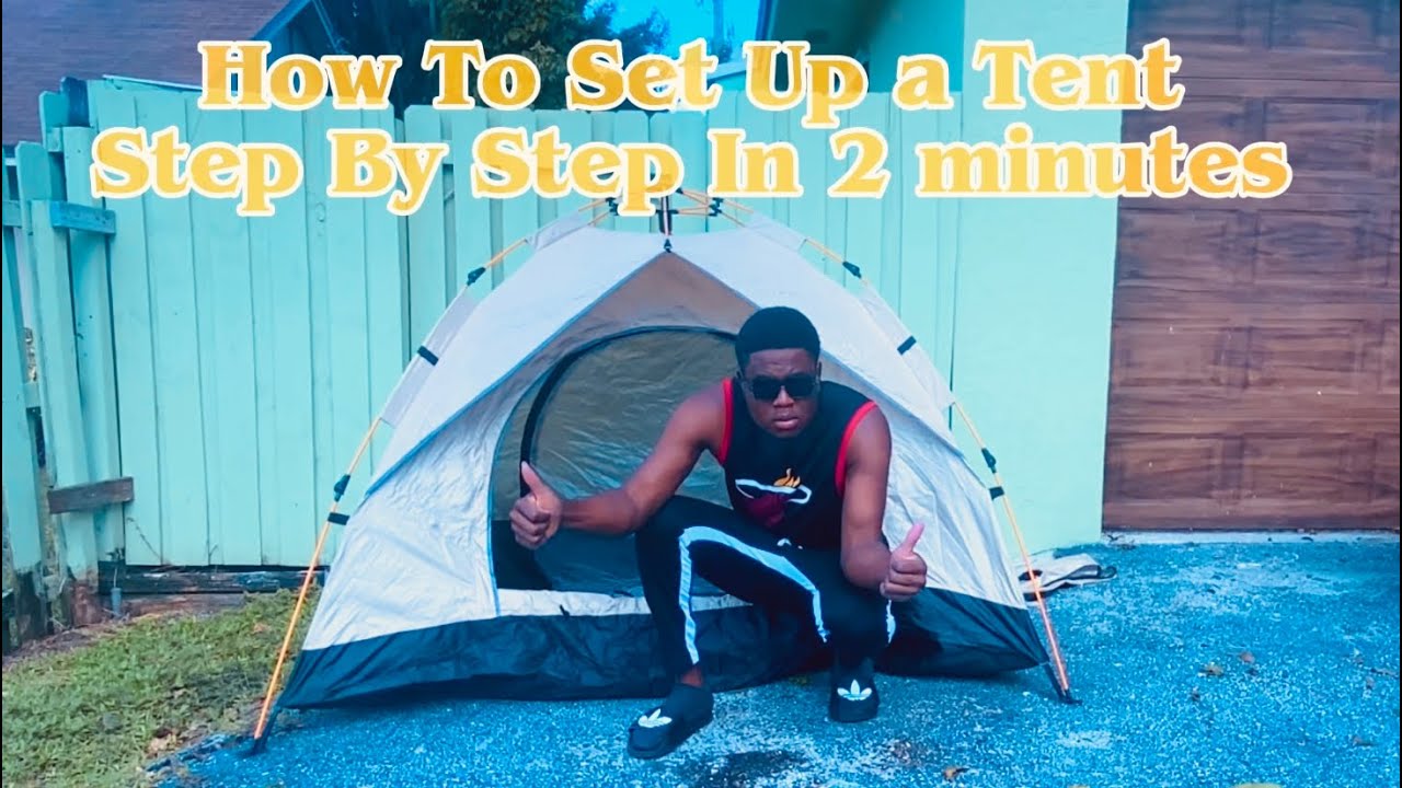 How To Set Up a Tent / Step By Step / In 2 Minutes - YouTube