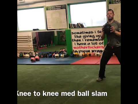 Knee to knee ball slams - YouTube