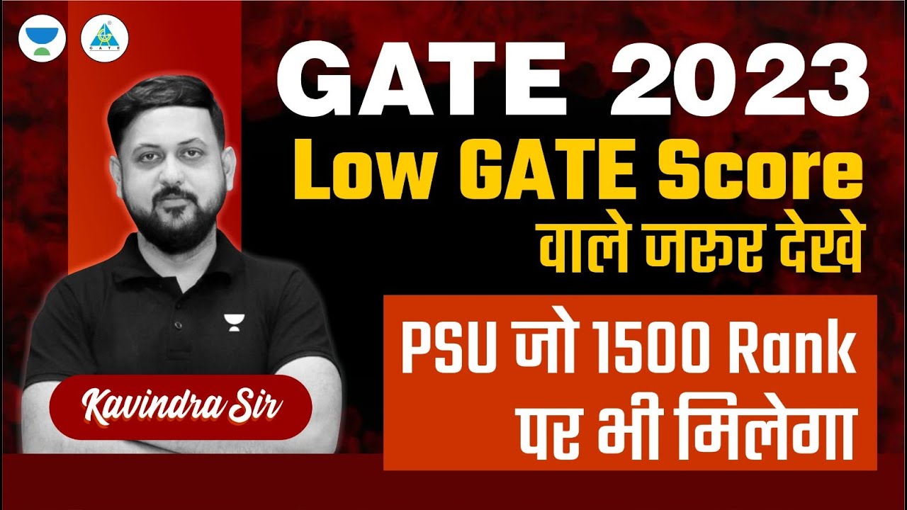 🏋️ PSU under 1500 Rank | GATE 2023 | Kavindra Sir ( AIR-92) - YouTube