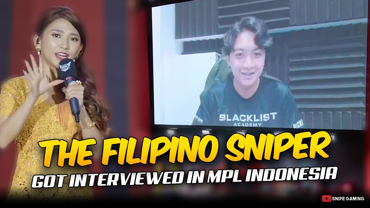 OHEB "The Filipino Sniper" GOT INTERVIEWED IN MPL INDONESIA . . .😮 ...