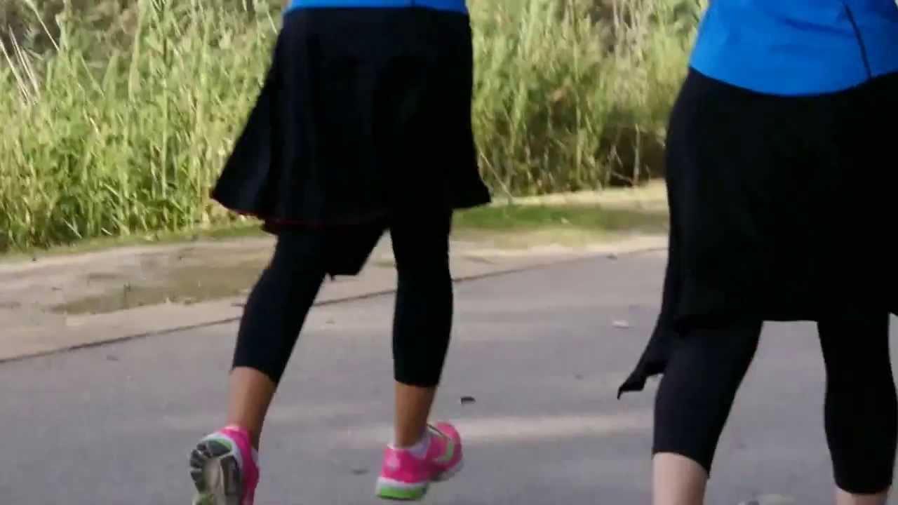 Modest Running Skirt Mahatefet - YouTube