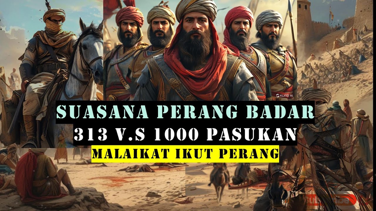 Malaikat Ikut Perang Bersama Rasullullah 313 VS 1000 Pasukan Quraisy ...