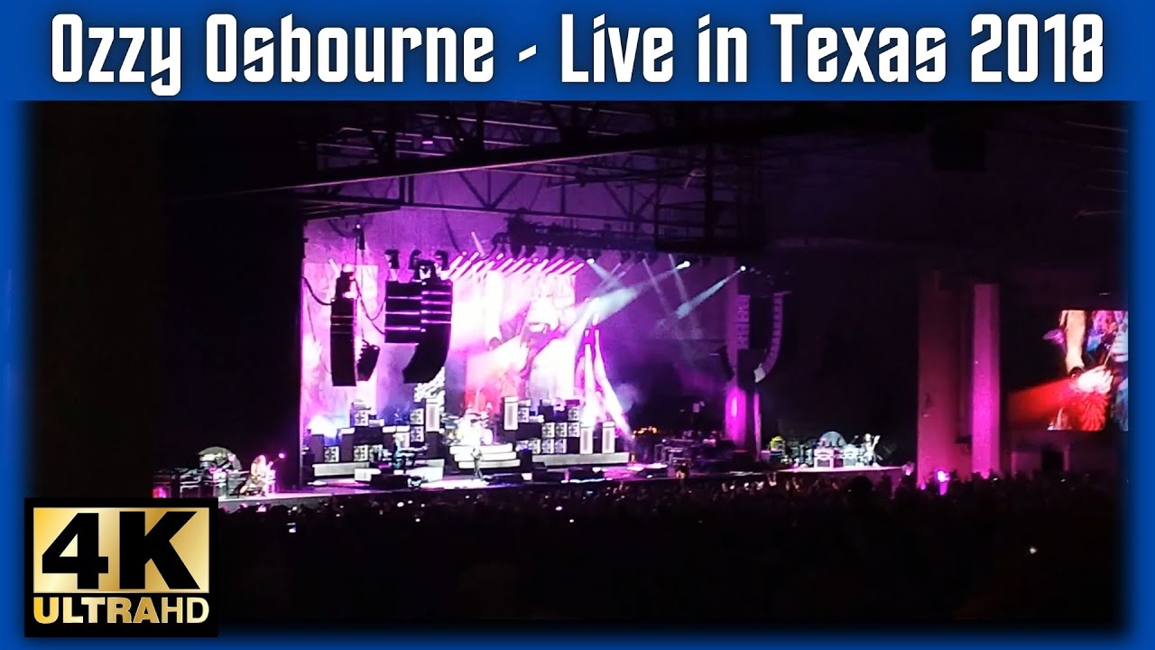 Ozzy Osbourne - LIVE in Texas 2018 - No More Tours 2 - Concert (4K ...