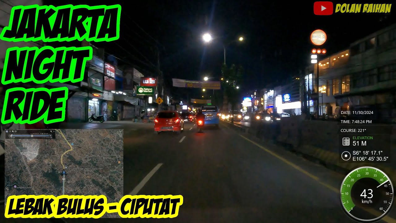 POV Jakarta Night Ride: Dari Lebak Bulus ke Ciputat 🌌 - YouTube