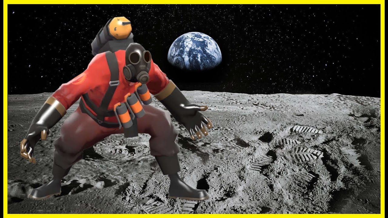 Pyro on the moon (tf2) - YouTube