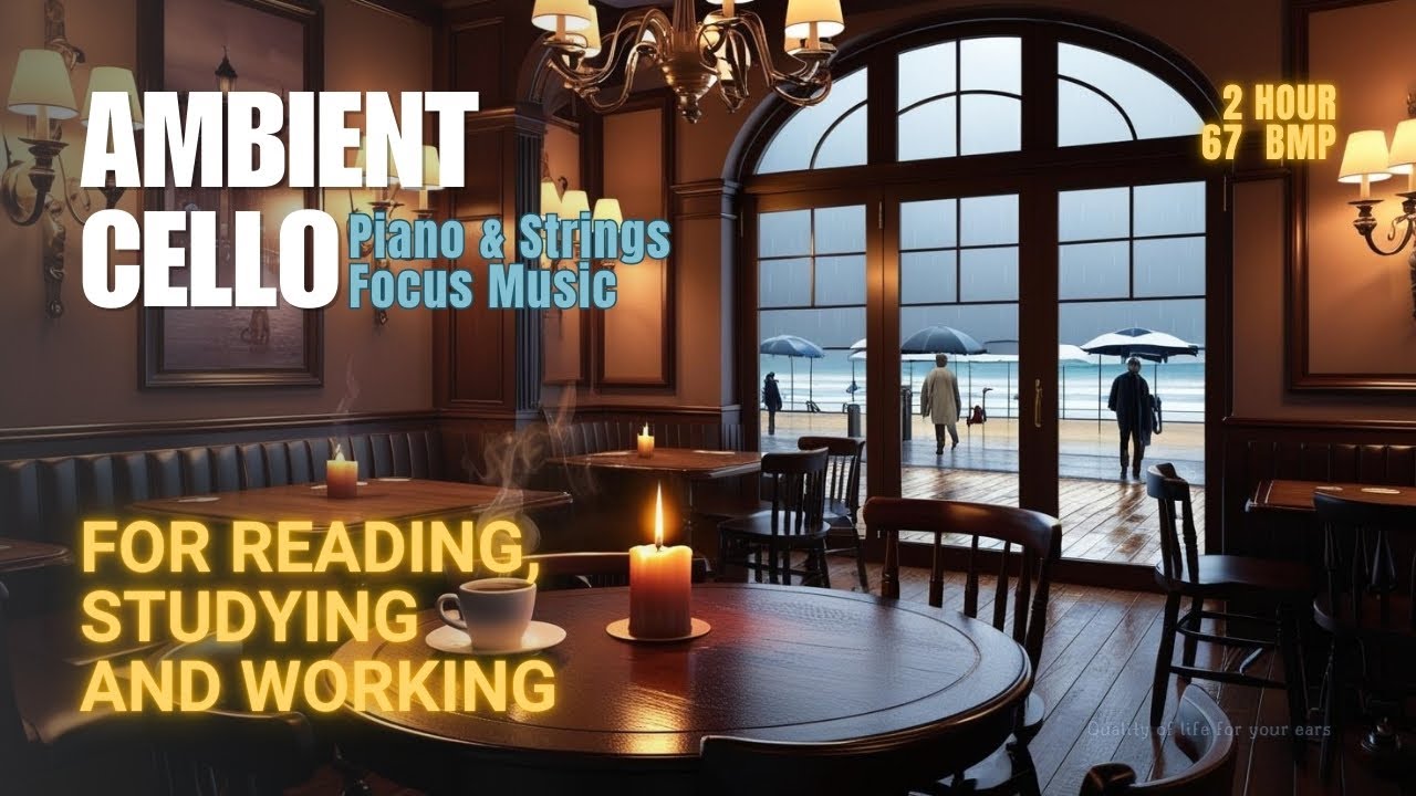2 Hour Ambient Cello Mix | Piano & Strings for Deep Focus (67 BPM ...