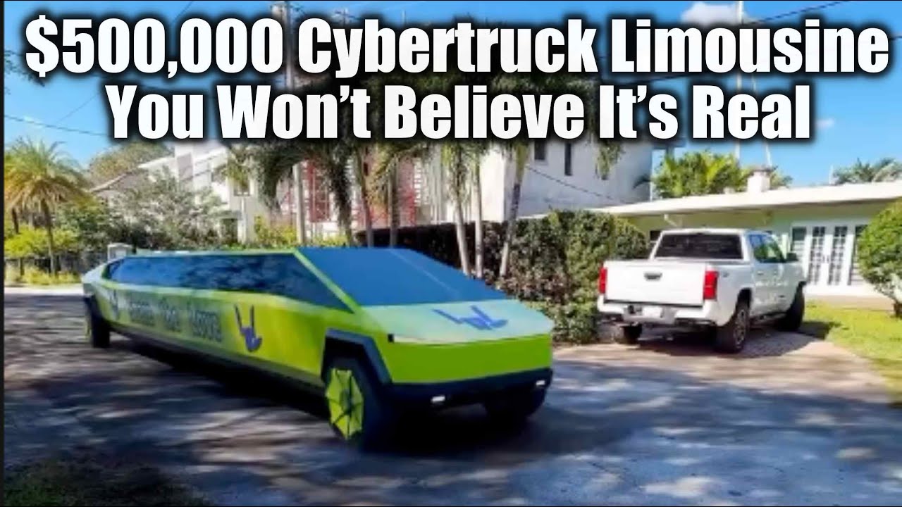 $500,000 Cybertruck Limousine You Won’t Believe It’s Real - YouTube