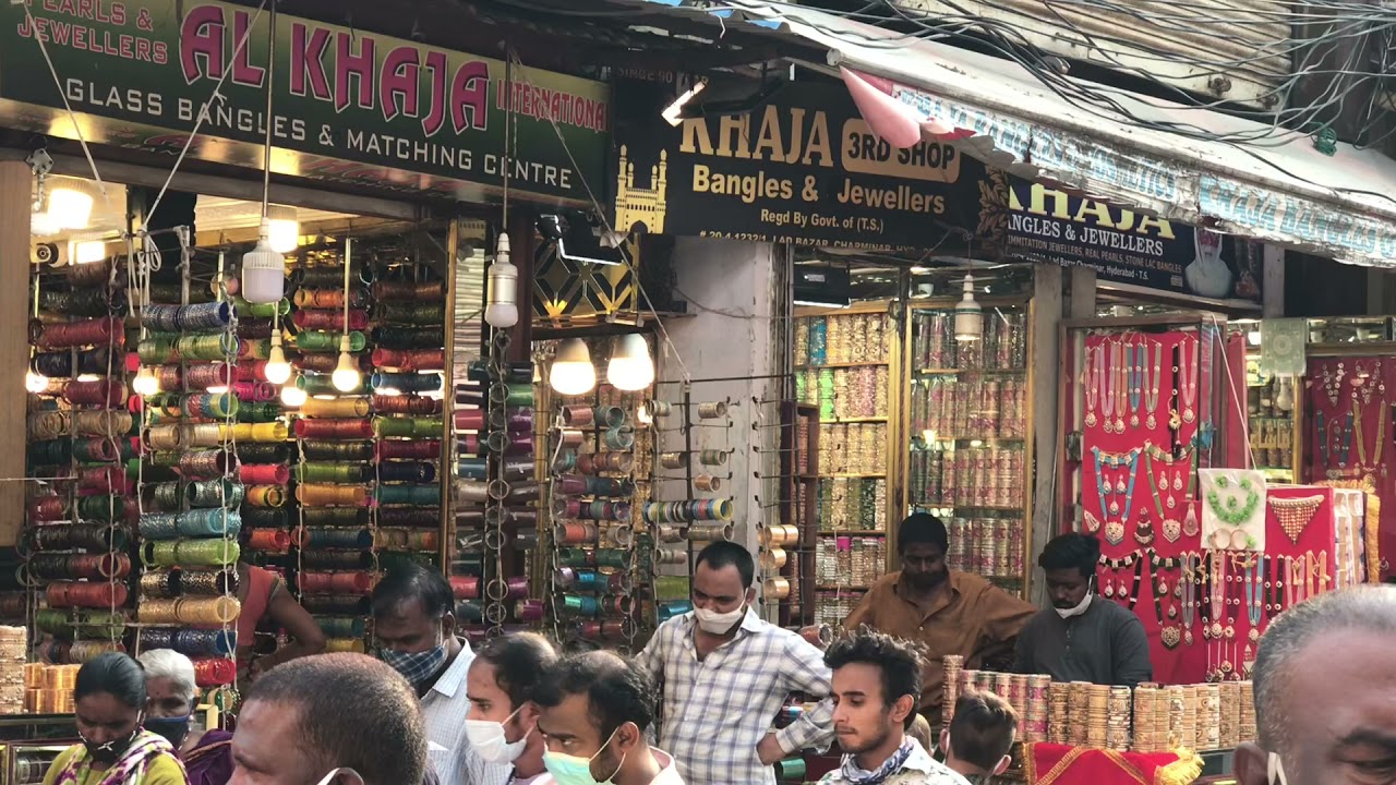 Laad bazar/ chodi bazar/ charminar bangles collection Hyderabad - YouTube