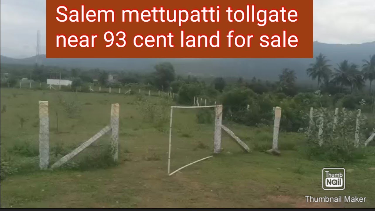 Salem mettupatti tollgate near highways 93 cent land for sale - YouTube