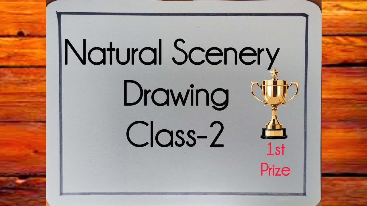 How to draw natural scenery easy way for beginners | natural scenery ...