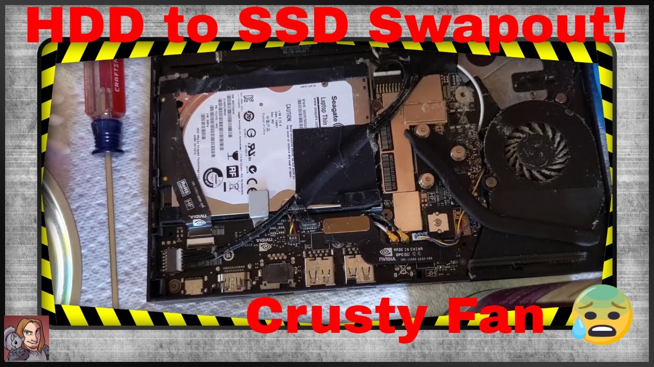 Nvidia Shield TV Pro 2015 SSD Swap out + Regrease The APU! - YouTube