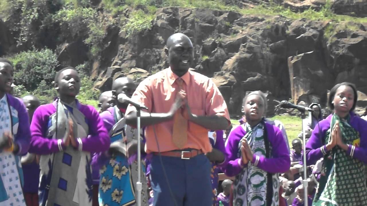 Students performing traditional Luo song - YouTube