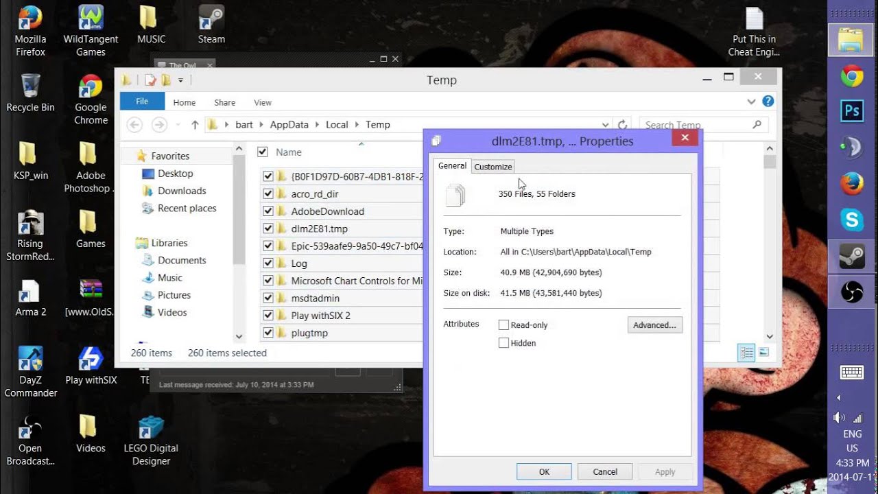Temp folder - YouTube