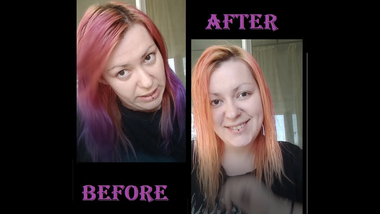 How I Strip Manic Panic From My Hair - YouTube