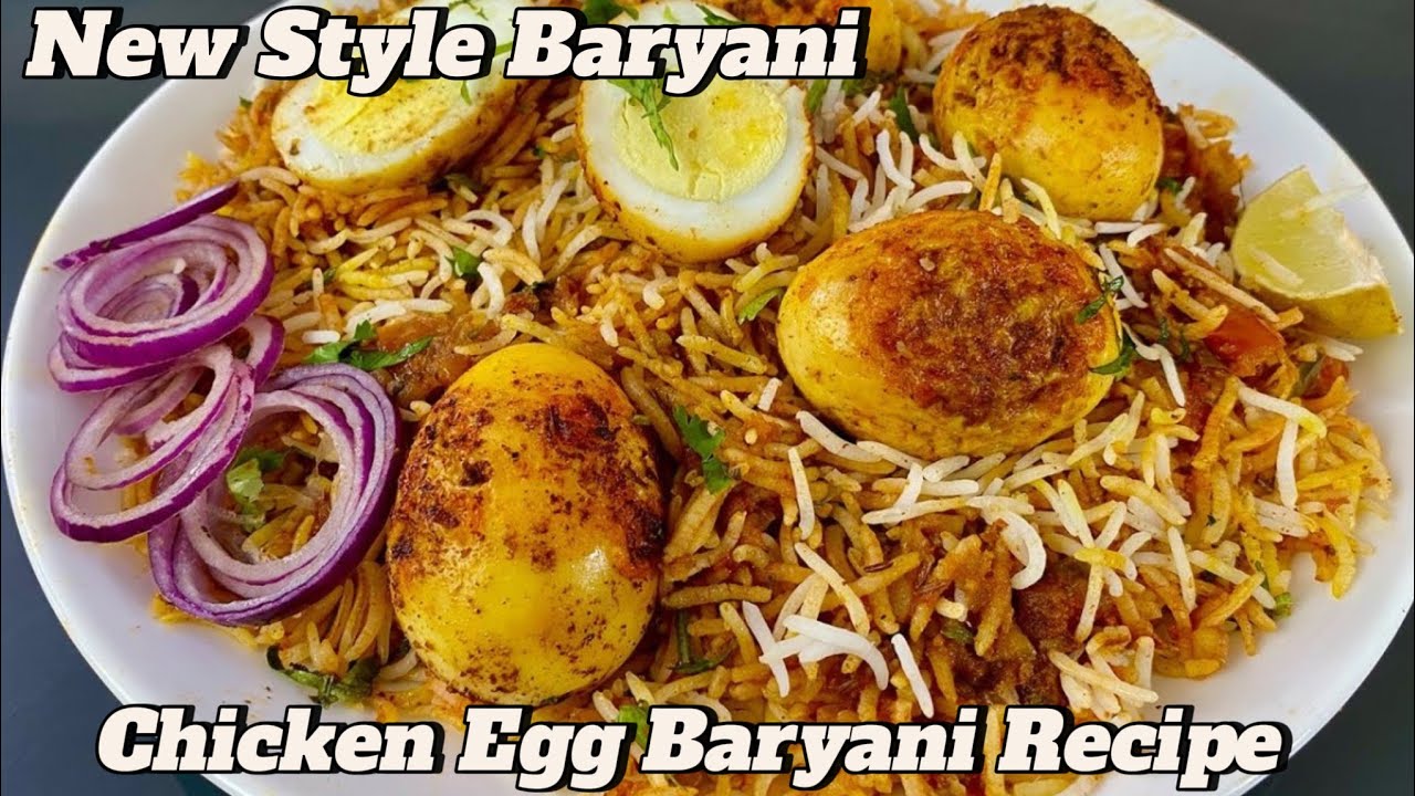 Chicken Egg Biryani Recipe | Dum Biryani | Spicy chicken Egg Biryani ...