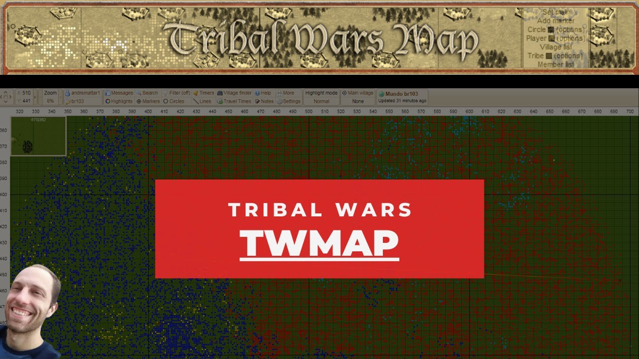 Tribal Wars Map (TWMap) - YouTube