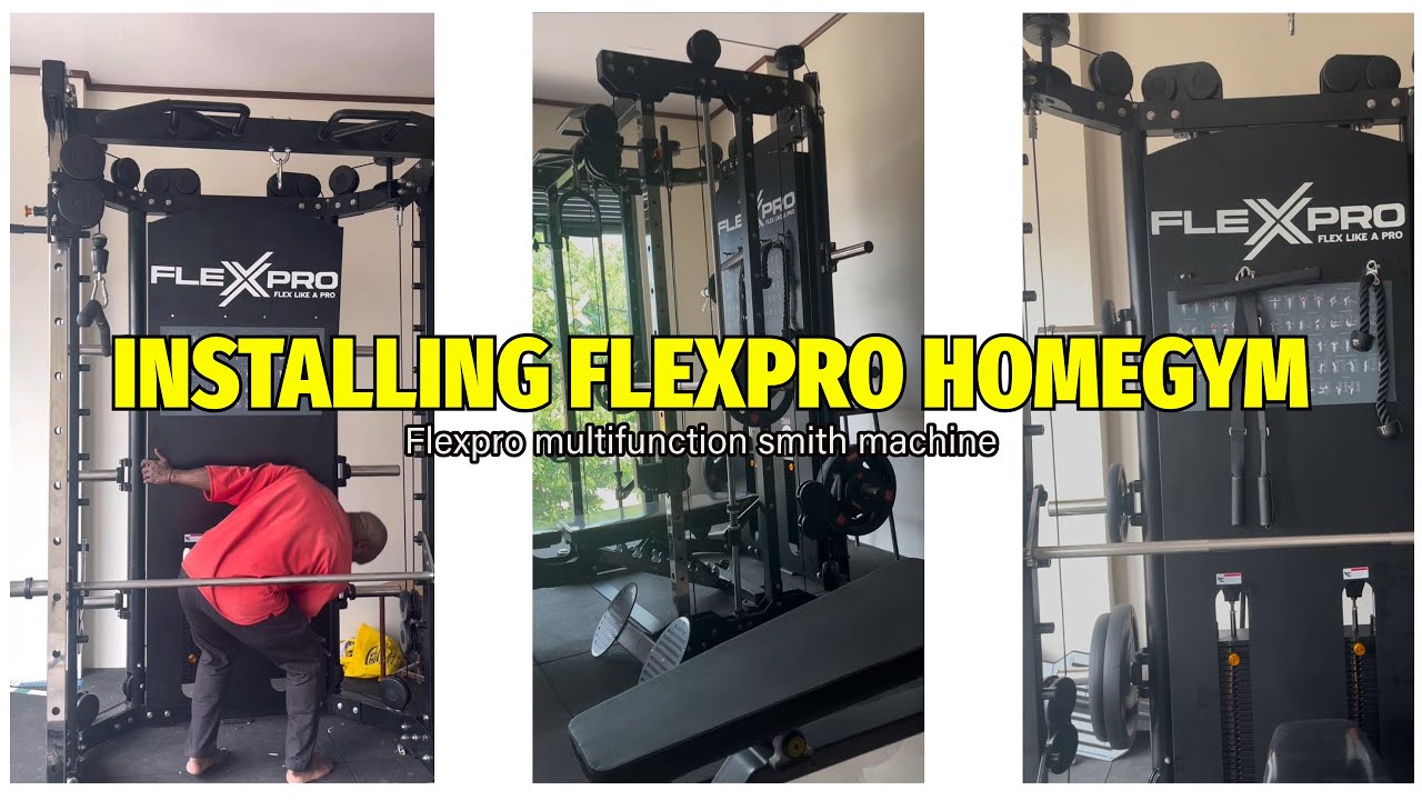 Installing Flexpro Homegym #flexpro #homegym #smithmachine #timika #papua #installation #fitness ...