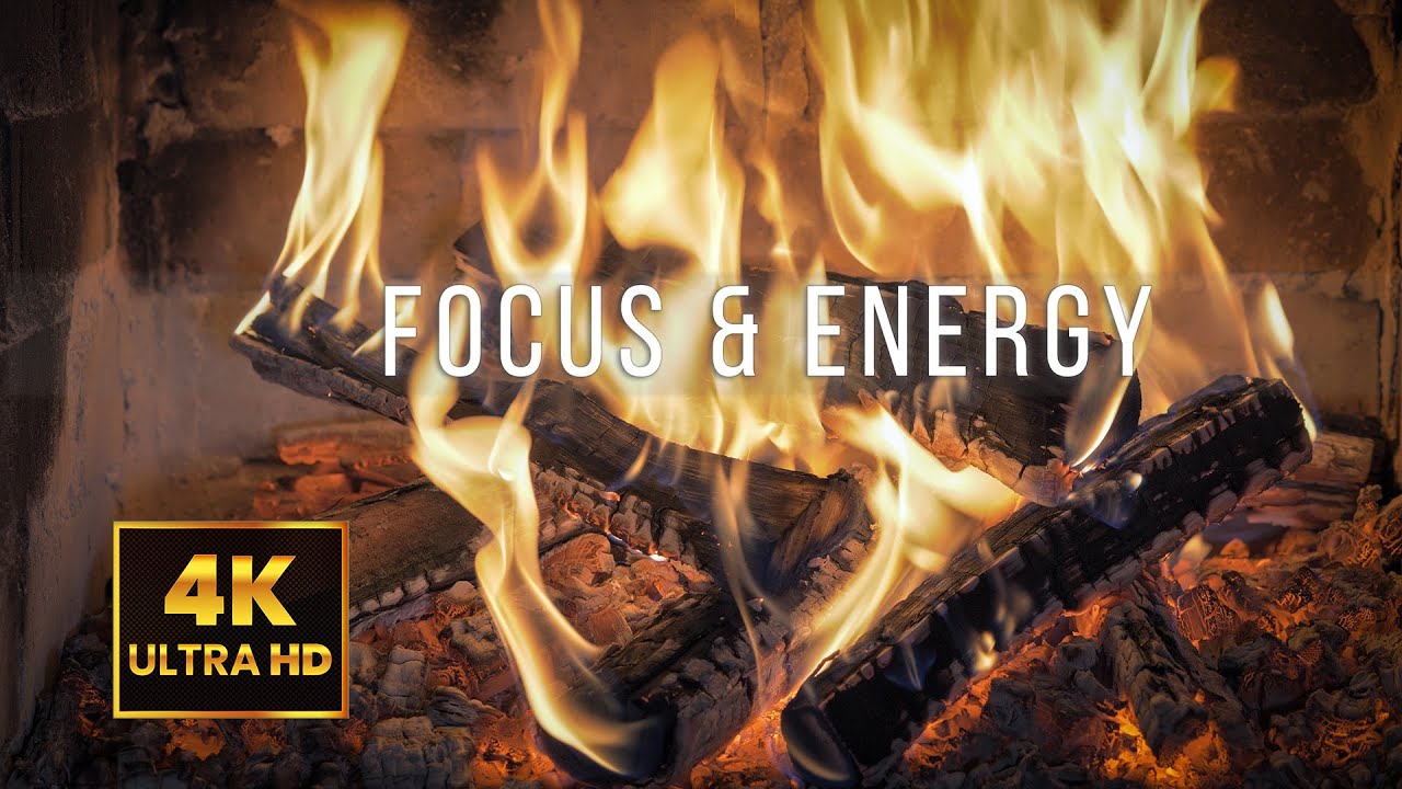 🔥 10 Hours of Beech Wood Fireplace | Crackling Fire Ambience for Focus ...