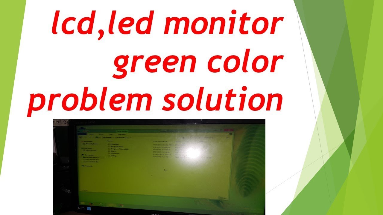 #lcdrepair #laptop #education Monitor green color problem solution ...