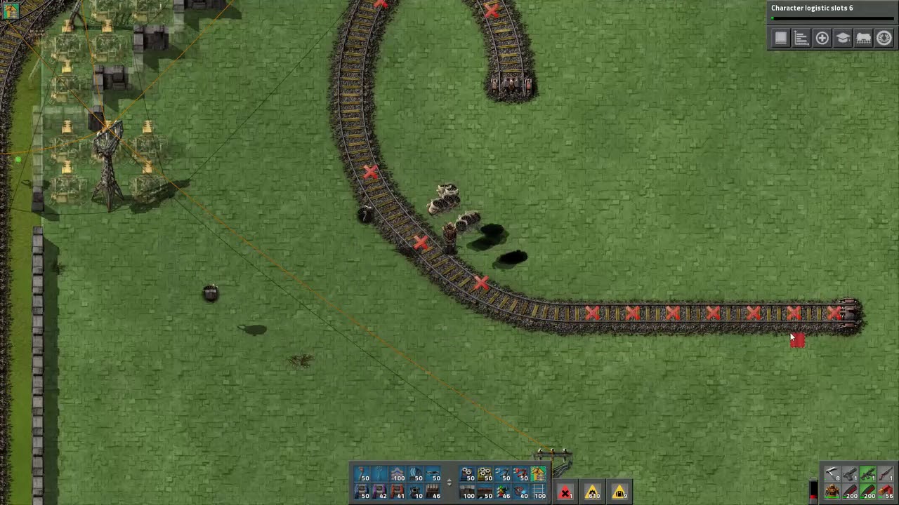 Factorio: Large train station setup#24 - YouTube